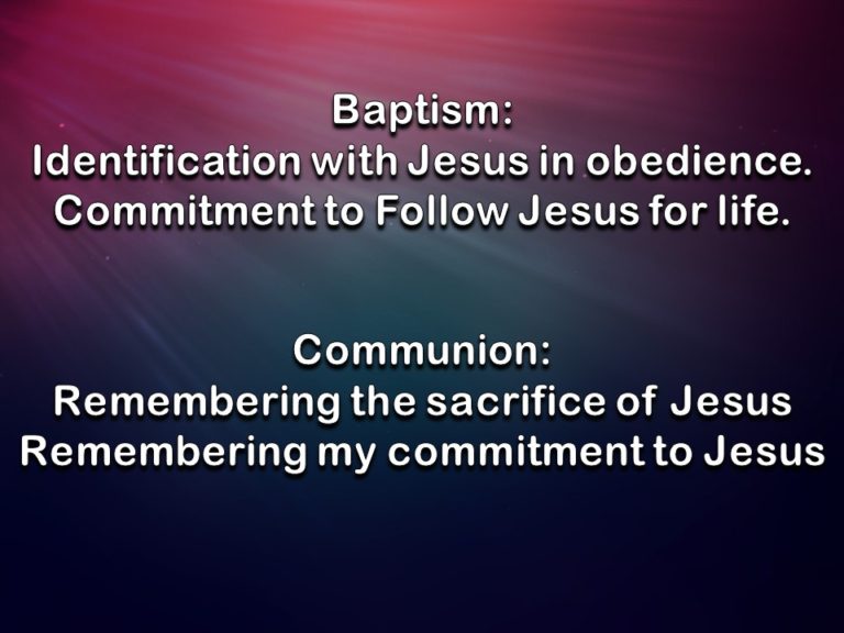 Baptism & Communion: Why are these practices so important? - PLEASANT ...