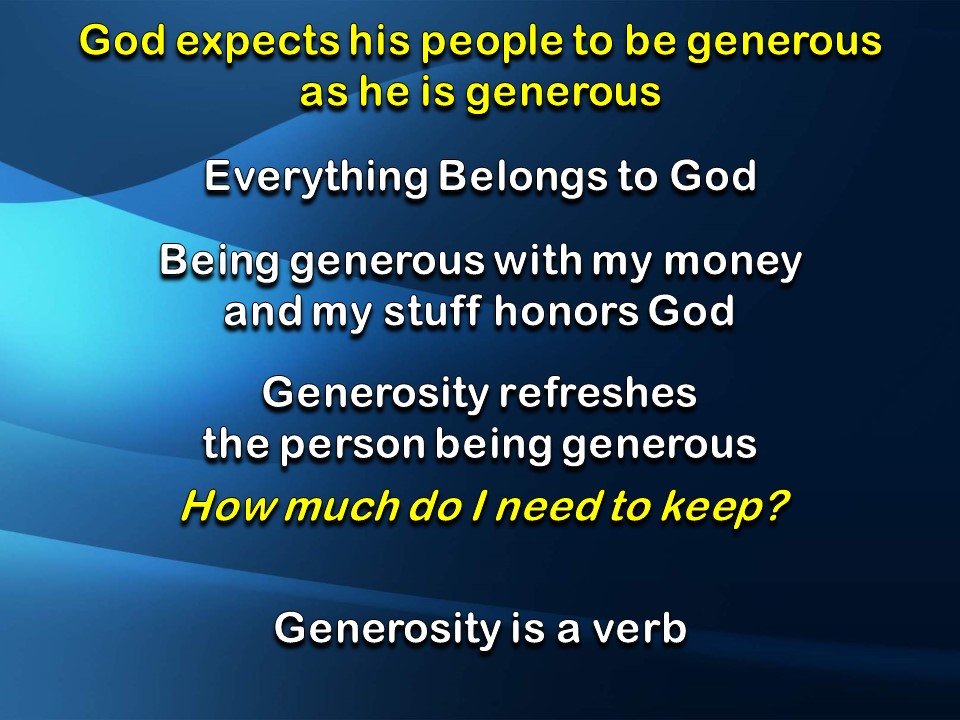 Person Being Generous